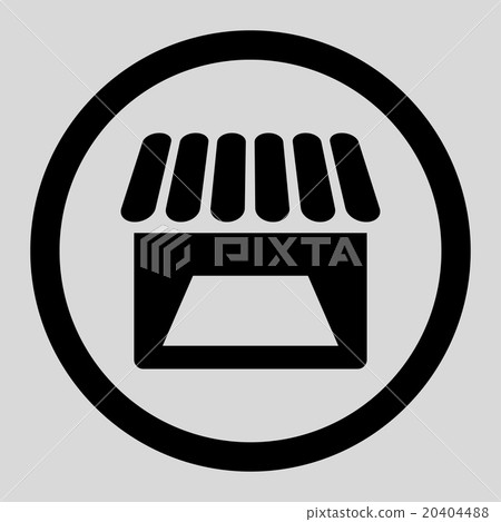 Store Circled Vector Icon - Stock Illustration [20404488] - PIXTA