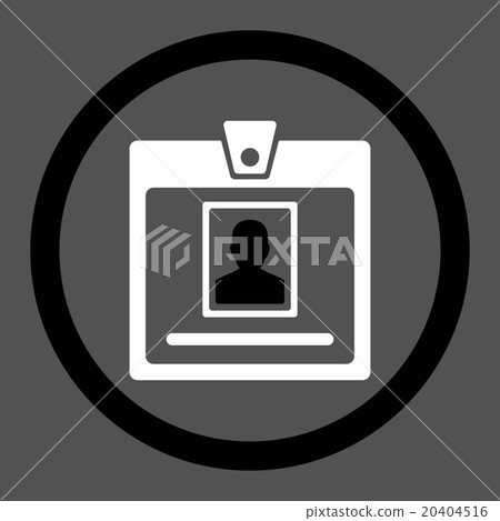 Person Badge Rounded Vector Icon - Stock Illustration [20404516] - PIXTA