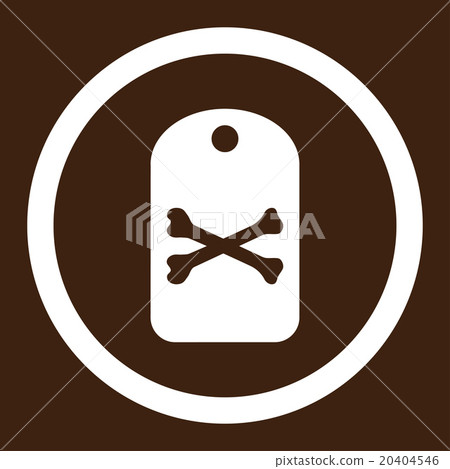 Death Tag Rounded Vector Icon - Stock Illustration [20404546] - PIXTA