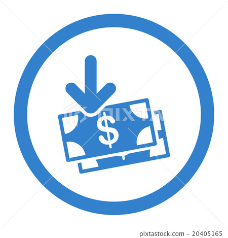 Money Income Circled Vector Icon - Stock Illustration [20405165] - PIXTA