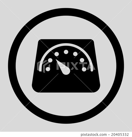 Weight Meter Circled Vector Icon - Stock Illustration [20405332] - PIXTA