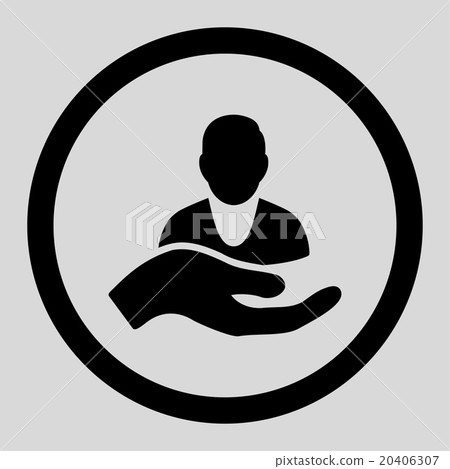 Patient Assistance Circled Vector Icon - Stock Illustration [20406307 ...