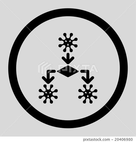 Virus Replication Rounded Vector Icon - Stock Illustration [20406980 ...