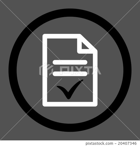 Valid File Circled Vector Icon - Stock Illustration [20407346] - PIXTA