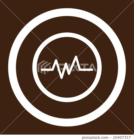 Pulse Monitoring Rounded Vector Icon - Stock Illustration [20407357 ...