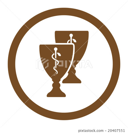 Medical Cups Rounded Vector Icon - Stock Illustration [20407551] - PIXTA