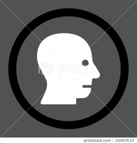 Client Head Circled Vector Icon - Stock Illustration [20407610] - PIXTA