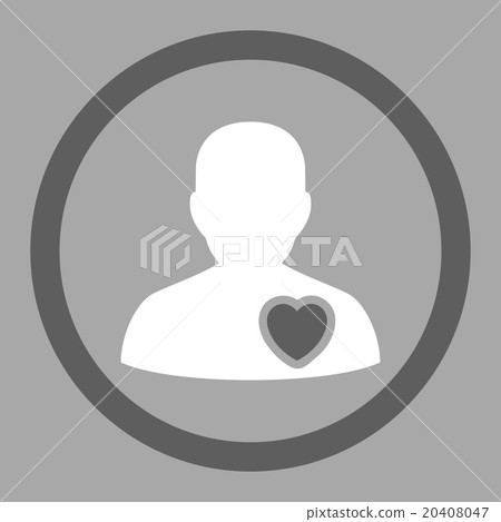 Patient Heart Rounded Vector Icon - Stock Illustration [20408047] - PIXTA