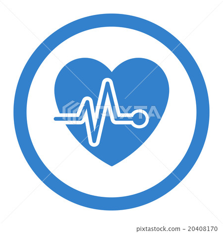 Heart Chart Circled Vector Icon - Stock Illustration [20408170] - PIXTA