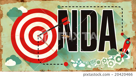 NDA Concept. Poster in Flat Design. - Stock Illustration [20420466] - PIXTA