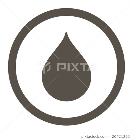Drop Rounded Vector Icon - Stock Illustration [20421293] - PIXTA