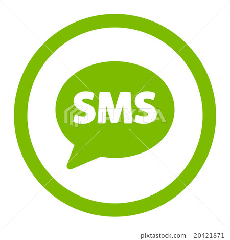 Sms Rounded Vector Icon - Stock Illustration [20421871] - PIXTA