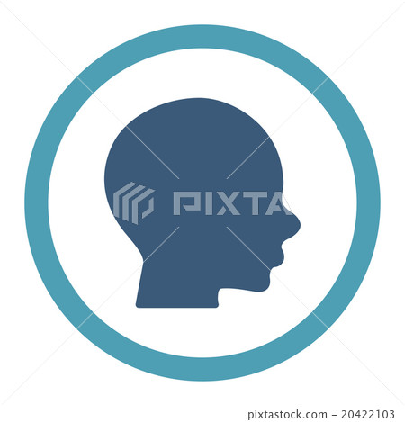 Head Rounded Vector Icon - Stock Illustration [20422103] - PIXTA