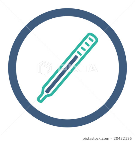 Medical Thermometer Rounded Vector Icon - Stock Illustration [20422156 ...