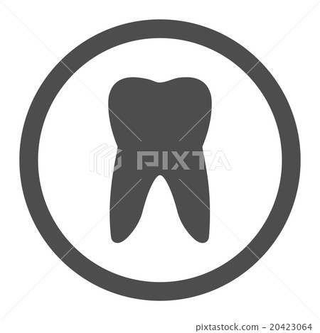 Tooth Circled Vector Icon - Stock Illustration [20423064] - PIXTA