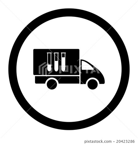 Test Delivery Circled Vector Icon - Stock Illustration [20423286] - PIXTA