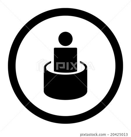 Client Isolation Circled Vector Icon - Stock Illustration [20425013 ...