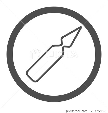 Empty Vial Circled Vector Icon - Stock Illustration [20425432] - PIXTA