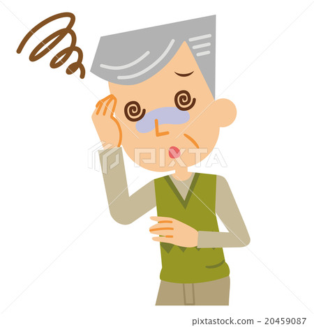 Dizziness senior male - Stock Illustration [20459087] - PIXTA