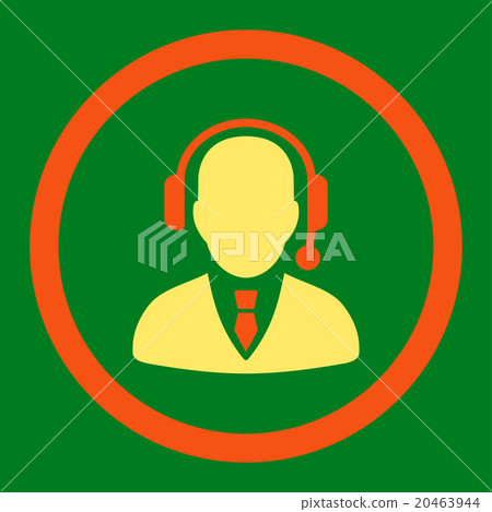 Operator Rounded Vector Icon - Stock Illustration [20463944] - PIXTA
