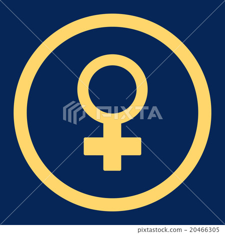 Female Symbol Rounded Vector Icon - Stock Illustration [20466305] - PIXTA