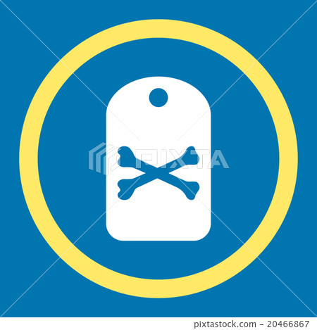 Death Tag Rounded Vector Icon - Stock Illustration [20466867] - PIXTA
