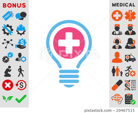 Medical Bulb Icon - Stock Illustration [20467515] - PIXTA