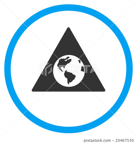 Earth Warning Icon - Stock Illustration [20467530] - PIXTA