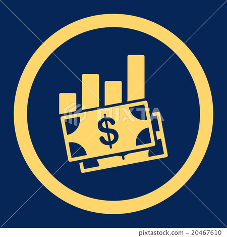 Sales Bar Chart Rounded Vector Icon - Stock Illustration [20467610] - PIXTA