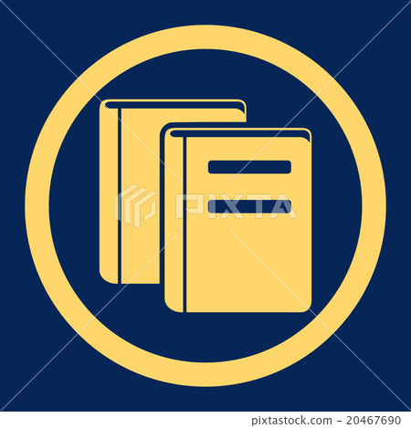 Books Rounded Vector Icon - Stock Illustration [20467690] - PIXTA