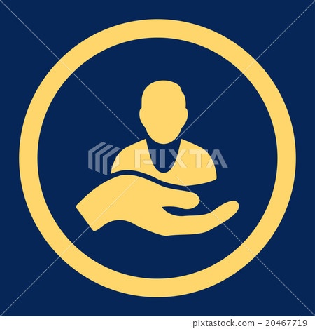 Patient Assistance Rounded Vector Icon - Stock Illustration [20467719 ...