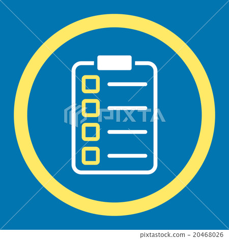 Test Form Rounded Vector Icon - Stock Illustration [20468026] - PIXTA