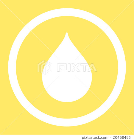 Drop Rounded Vector Icon - Stock Illustration [20468495] - PIXTA