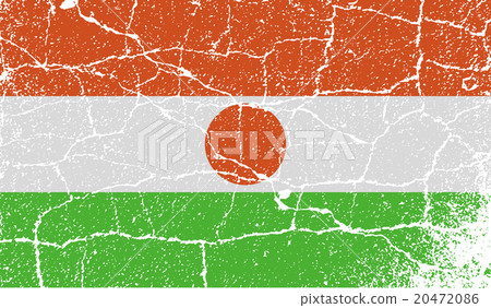 Flag of Niger with old texture. Vector - Stock Illustration [20472086 ...