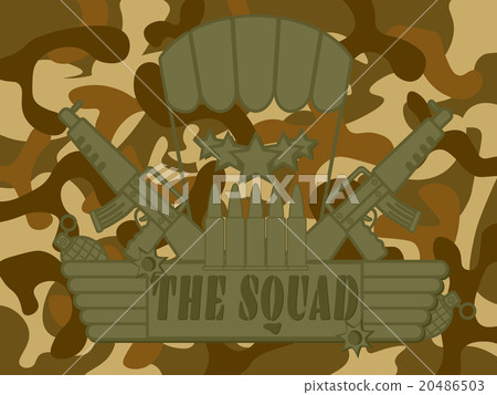 Military Logo the Squad - Stock Illustration [20486503] - PIXTA