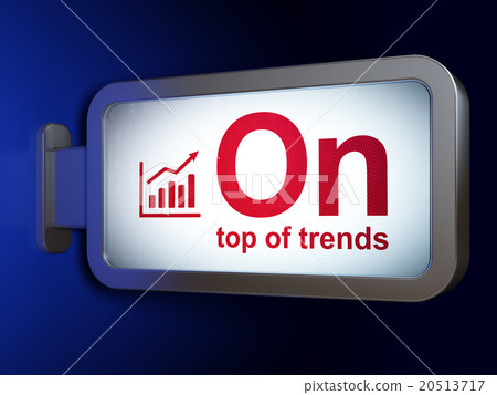 Business concept: On Top of trends and Growth - Stock Illustration ...