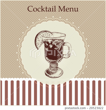 Cocktail menu cover template - Stock Illustration [20523822] - PIXTA