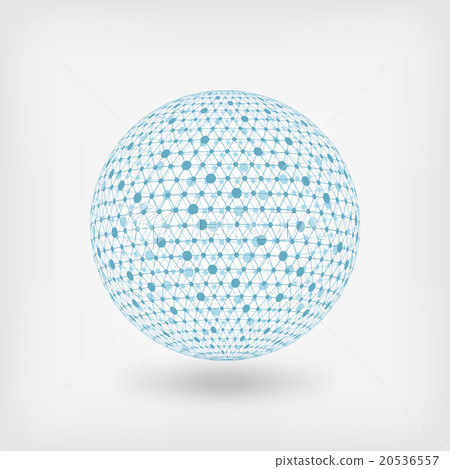 blue sphere network - Stock Illustration [20536557] - PIXTA