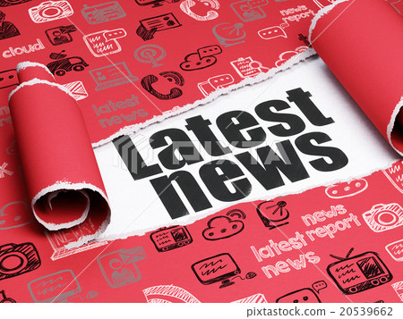 News concept: black text Latest News under the - Stock Illustration ...