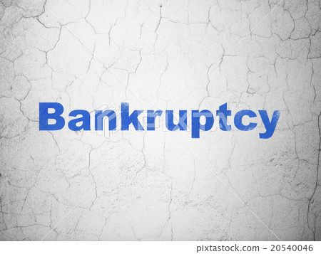 Law concept: Bankruptcy on wall background - Stock Illustration ...