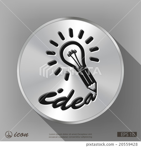 Pictograph of light bulb - Stock Illustration [20559428] - PIXTA