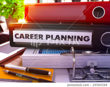 Career Planning on Black Office Folder. Toned - Stock Illustration ...