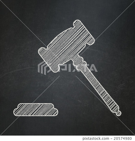 Law concept: Gavel on chalkboard background - Stock Illustration [20574980] - PIXTA