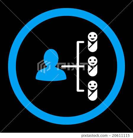 Children Links Rounded Vector Icon-插圖素材 [20611115] - PIXTA圖庫