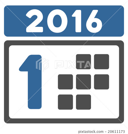 2016 Date Icon-插圖素材 [20611173] - PIXTA圖庫