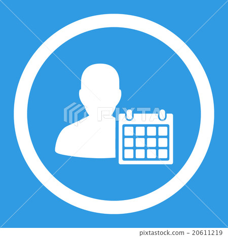 Patient Calendar Rounded Vector Icon - Stock Illustration [20611219 ...