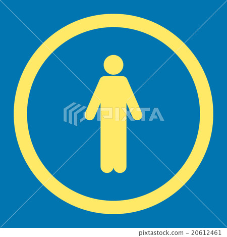 Man Rounded Vector Icon - Stock Illustration [20612461] - PIXTA