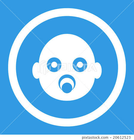 Baby Head Rounded Vector Icon-插圖素材 [20612523] - PIXTA圖庫