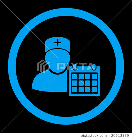 Doctor Appointment Rounded Vector Icon - Stock Illustration [20613589 ...