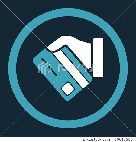Card Payment Rounded Vector Icon - Stock Illustration [20613596] - PIXTA